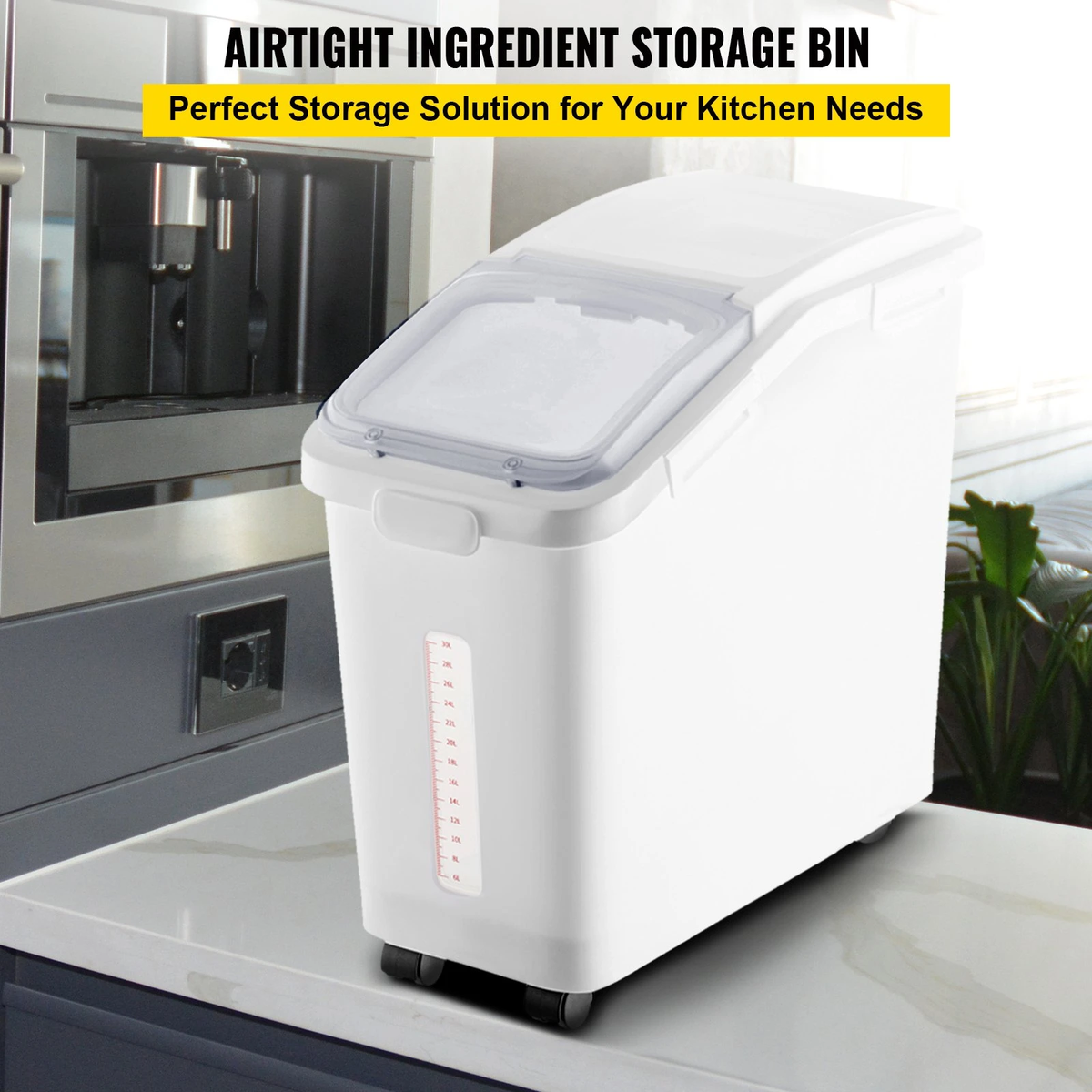 VEVOR Rice & Pet Food Storage Container – 11.4 Gallon / 50L Airtight B ...