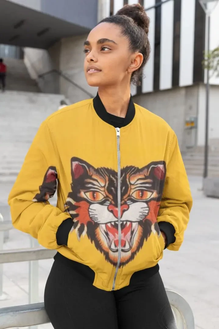 Ken Cat Female Bomber Jacket – Glamorous Pups