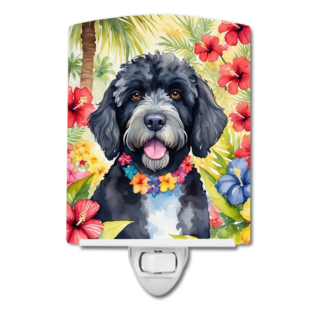 Portuguese Water Dog Luau Ceramic Night Light – Glamorous Pups