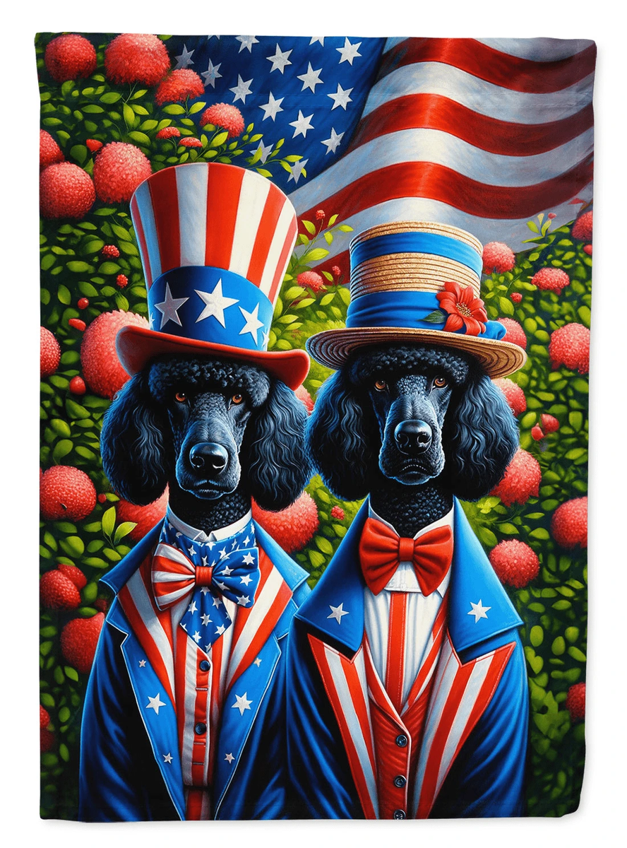 All American Poodle House Flag – Glamorous Pups