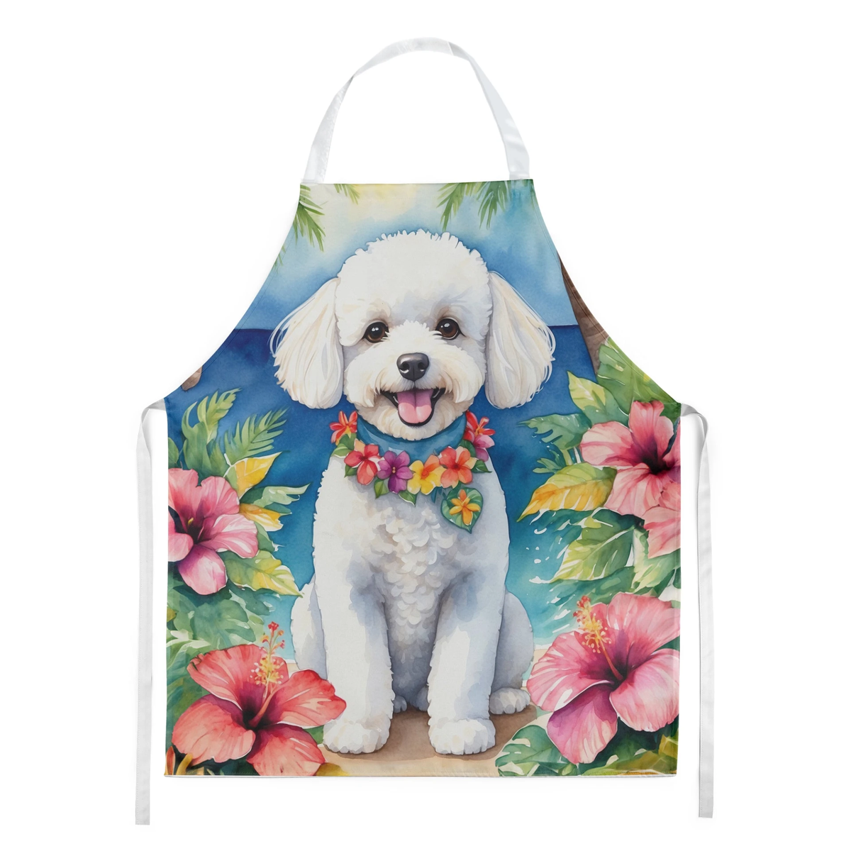 Bichon Frise Luau Apron – Glamorous Pups