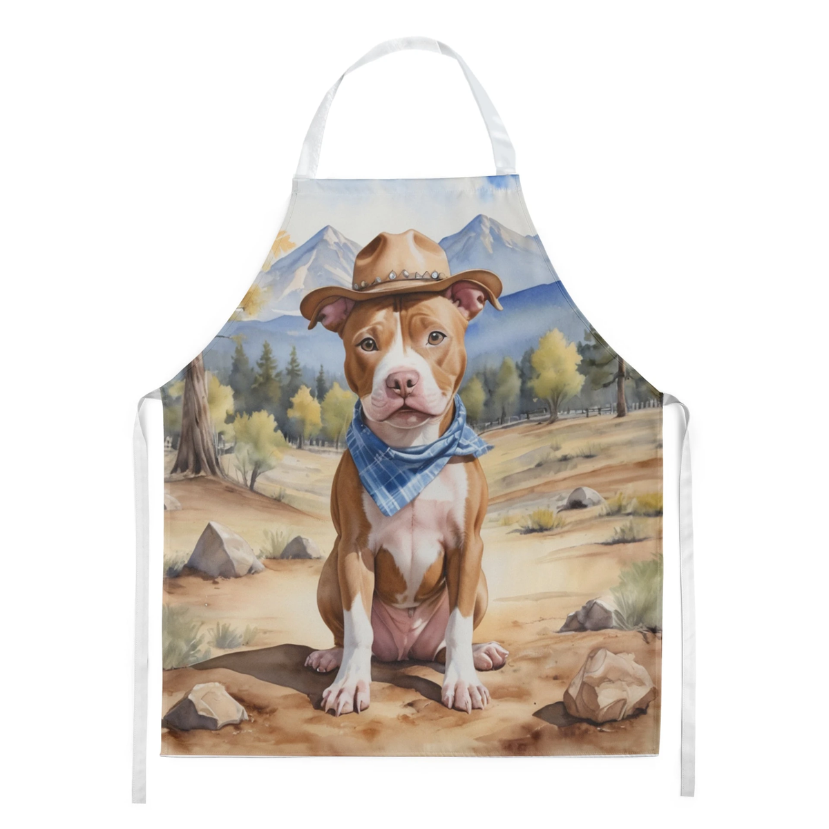 Pit Bull Terrier Cowboy Welcome Apron – Glamorous Pups
